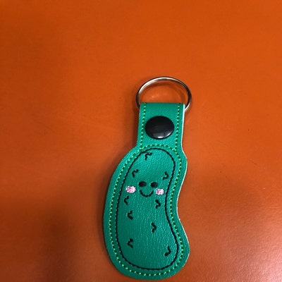 Pickle Keychain, Pickle Key Chain, Pickle Keyfob, Pickle Snap Tab ...