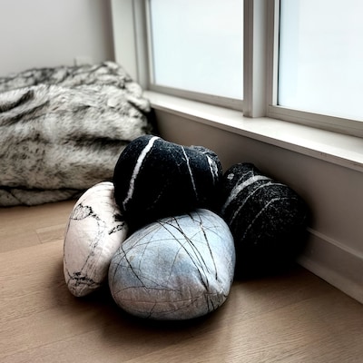 The Soft Rock Stone Pillow. Ladoga. Home Decoration, Pebble, Living ...