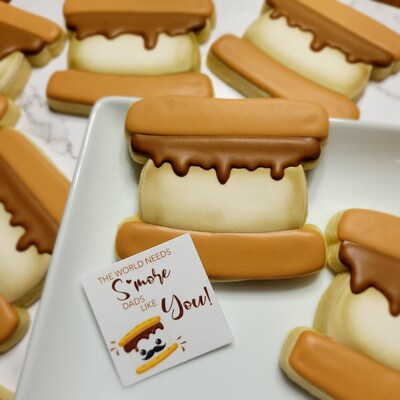 Printable the World Needs Smore Dads Like You Tags, Father's Day Cookie ...