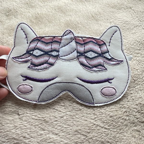 Unicorn Sleep Mask Embroidery Design, Sleep Mask, Machine Embroidery ...