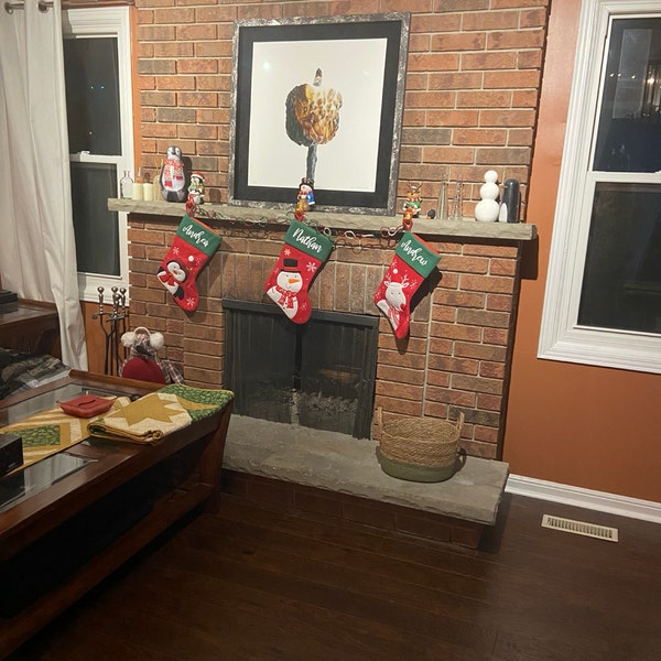 Red & Green Personalized Christmas Stockings | Custom - Etsy
