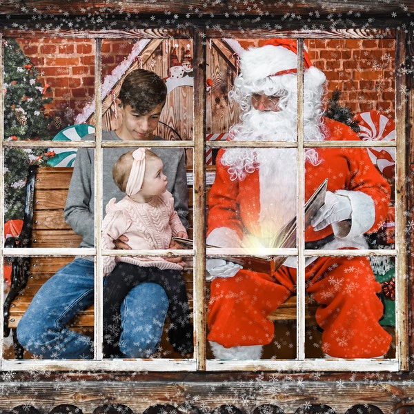Christmas Window Overlay, Photoshop Overlays, Christmas Overlays ...