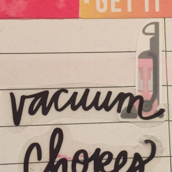 Vacuums, Vacuum Stickers, Vaccum Planner Stickers ICN002 - Etsy
