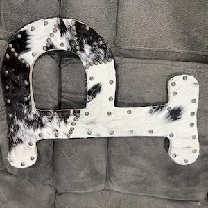 18custom Handmade Rustic Western Cowhide Letters Home Decor Wall ...