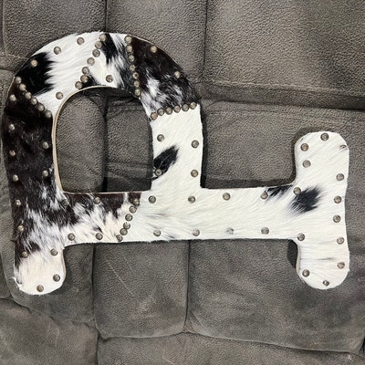 18custom Handmade Rustic Western Cowhide Letters Home Decor Wall ...