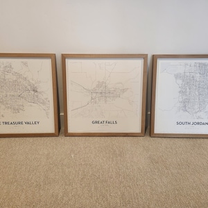 Custom City Map, Any Town, Any City, Custom Area Map, Custom Map Print ...