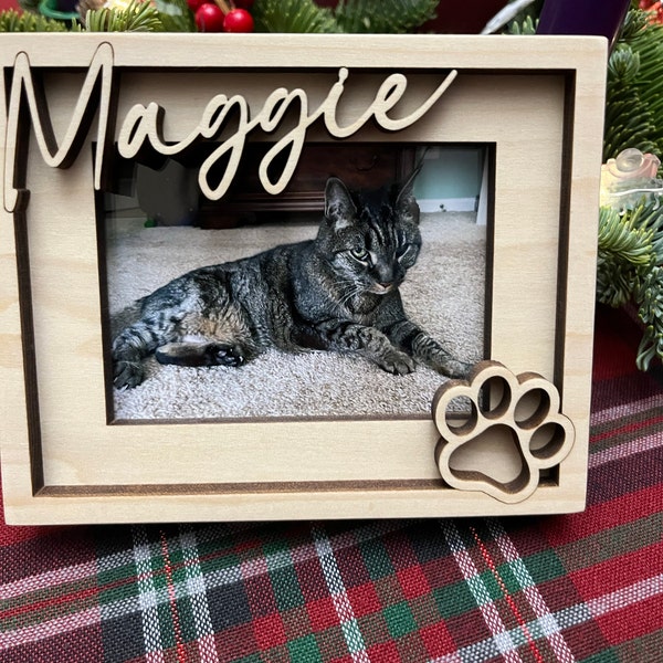 Personalized Cat Frame Custom Cat Name Picture Frame Gifts for Cat ...