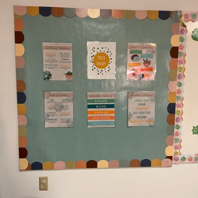 Bright Varsity Chenille Letter Speech Language Office/classroom Decor ...