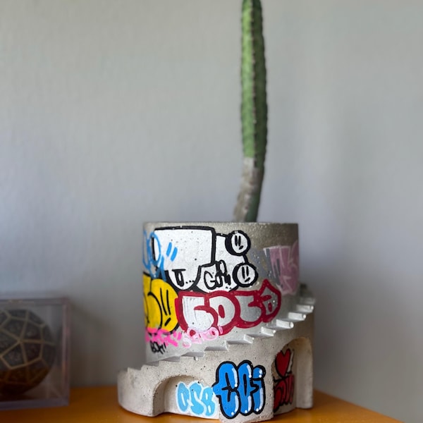 Graffiti Planter / Custom Art / Greek Statue / Statue of David ...