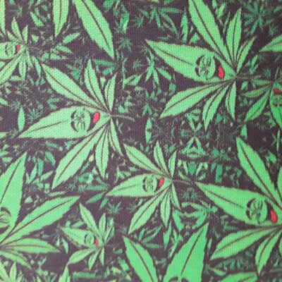 Marijuana Fabric How Kind of You by Whimzwhirled Marijuana Cannabis ...