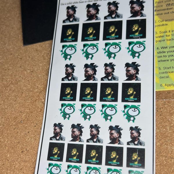 Custom Nail Art Waterslide Decals | Custom Water Decals for Manicure ...