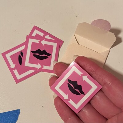 Ermes Costello kiss Vinyl Stickers - Etsy