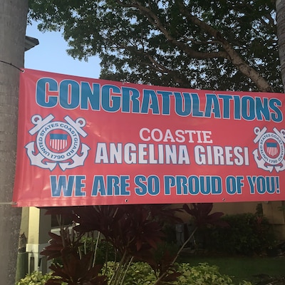 Custom COAST GUARD BANNER Vinyl Welcome Home or Congratulations We Are ...