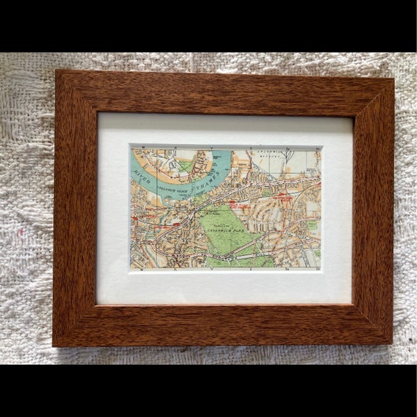 C. 1960 VINTAGE LONDON MAP, North East London, Hackney Marshes, Leyton ...