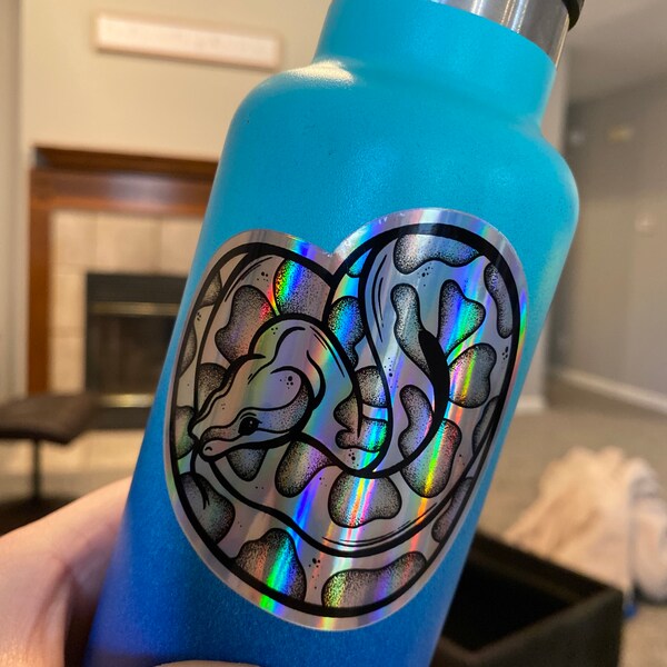 Holographic Snake Die Cut Vinyl Sticker | Colorful Snake Sticker ...