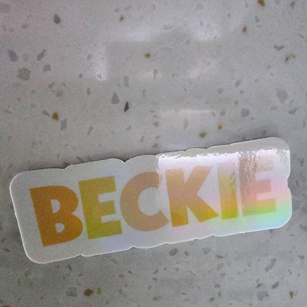 Waterproof Name Sticker, Personalized Vinyl Sticker, Name Sticker ...