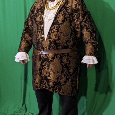 Renaissance Brocade Jacket for Cosplay Victorian Dickens Steampunk ...