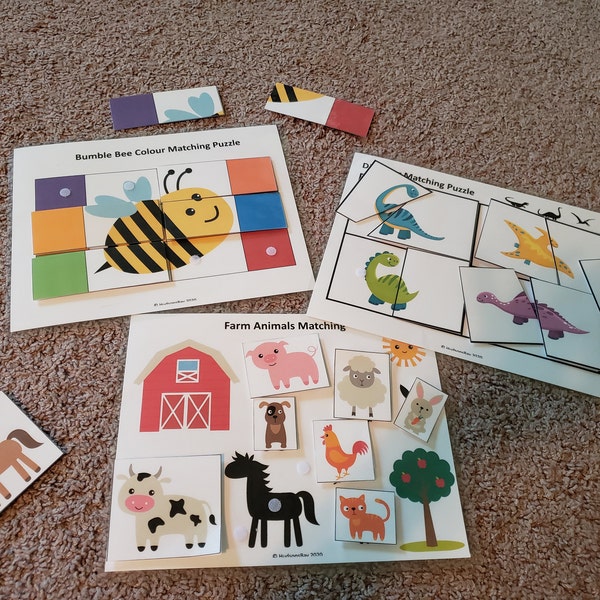 Toddler Busy Book, Printable Busy Book, File Folder Game, Learning ...