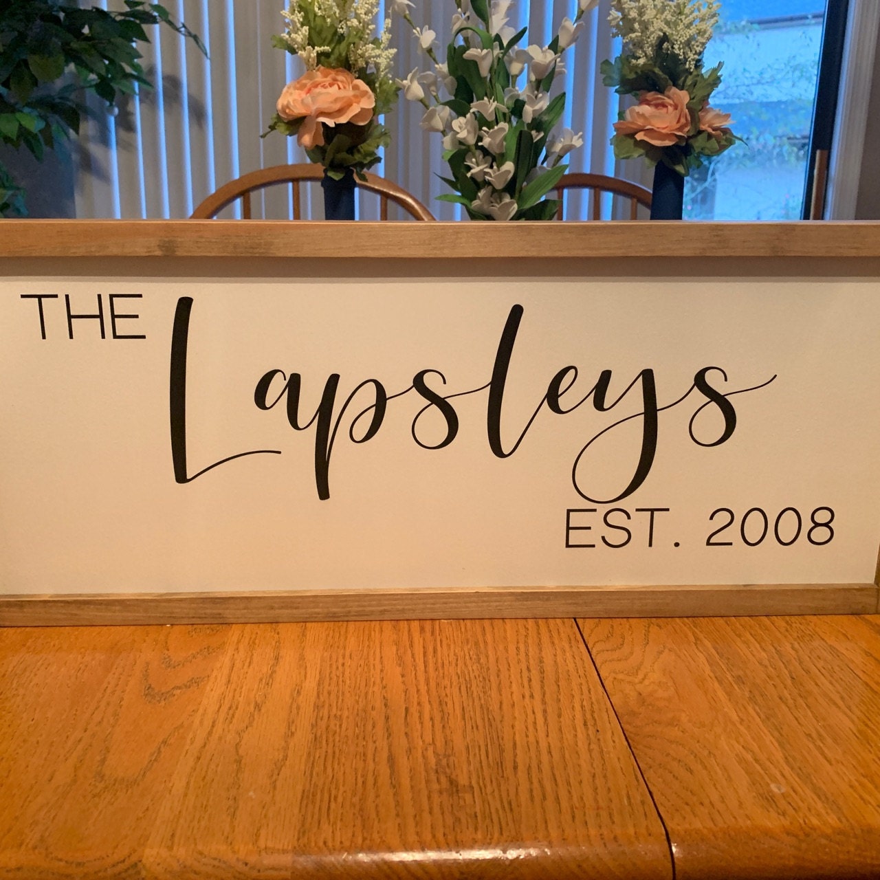 Established sign last name sign family name sign | Etsy