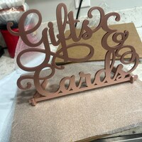 Gifts & Cards Sign. Script Gifts and Cards Sign. Gift Sign. Card Sign ...