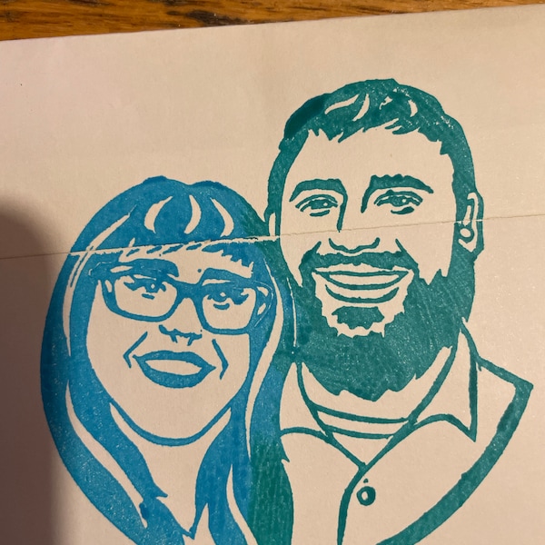 Personalized Family Portrait Stamp Unique Gift, Birthday Gift for Mom ...