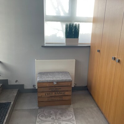 Wooden Storage Box With Fabric Upholstered Hinged Lid/seat - Etsy UK