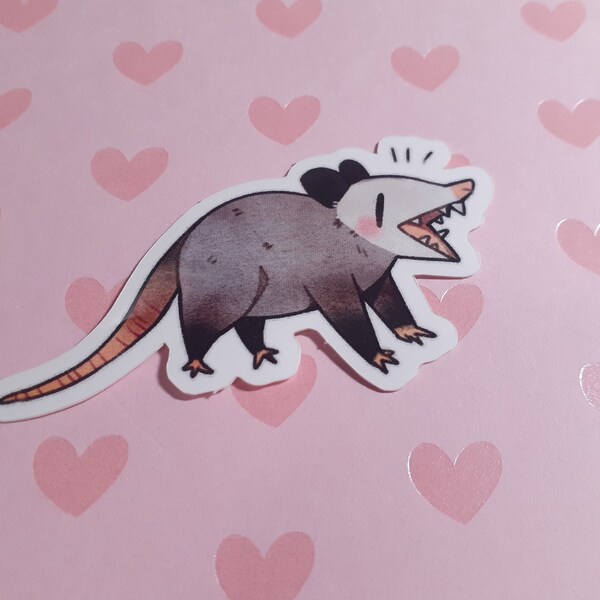 Yelling Possum Sticker - Etsy