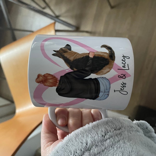 Personalised German Shepherd Mum Mug - German Shepherd Mug - German Shepherd Gifts for Women ...