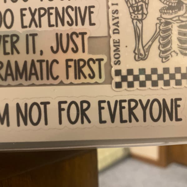 Im Not for Everyone Sticker, Funny Stickers, Laptop Stickers, Water ...
