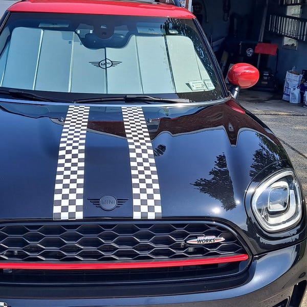 Mini Cooper Bonnet Stripes, Stripes for Hood, Racing Decoration Decals ...