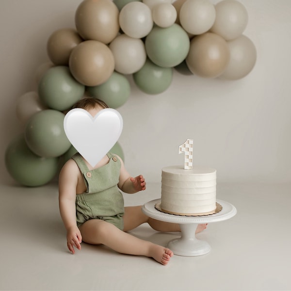 Checkered Boho Birthday Cake Topper | Boy First Birthday | Smash Cake ...