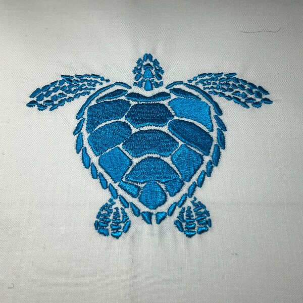 Sea Turtle Machine Embroidery Design / Swimming Turtle / Ocean Life ...