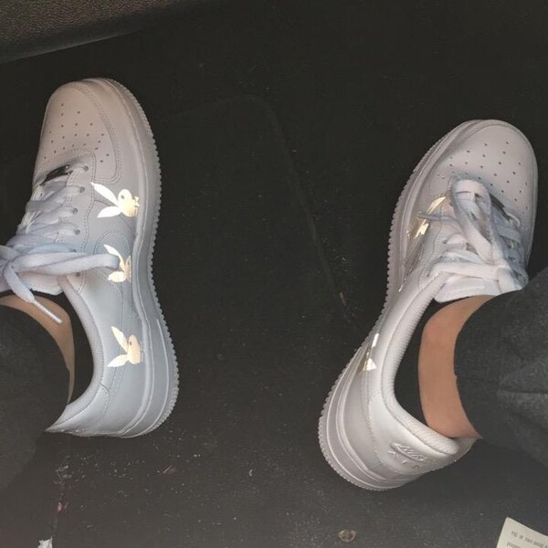 Reflective Flames Black Nike Air Force 1 | Custom Air Force 1s One | 3m ...