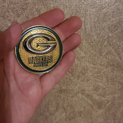 PREMIUM NFL Green Bay Packers Poker Card Chip Protector Golf Marker ...