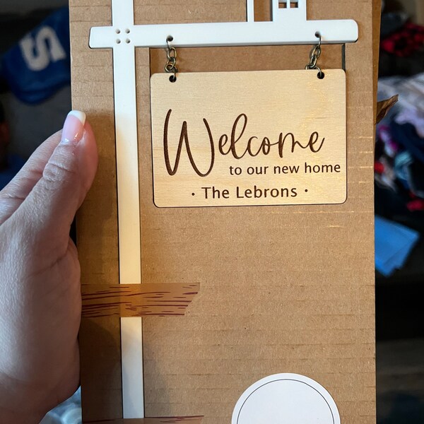 Housewarming Cake Topper | New Home Party Stake | Welcome Realtor ...