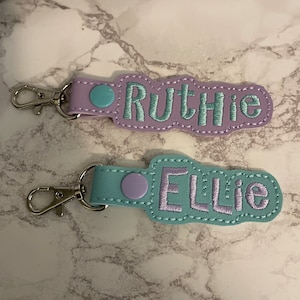 SAMPLE SALE a Names Bag Tag for Backpack Luggage Ready Made Ready to ...
