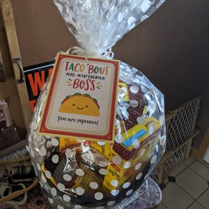 PRINTABLE Teacher Thank You Card Taco Gift Card Holder for | Etsy