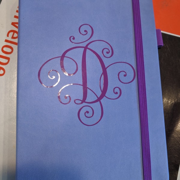 Vinyl Monogram Decal, Elegant Scroll Monogram, Personalized Monogram ...