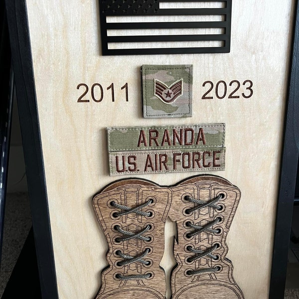 Airborne 3D Graduation/ Promotion/ Army Gift, Name Tapes Not Included ...