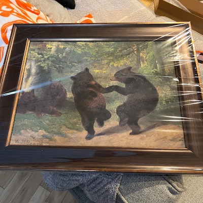 William Beard 'dancing Bears' Bronze-framed Canvas Wall Art 16 in X 20 ...