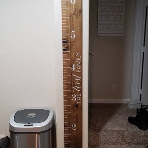 Height Chart Ruler Wooden Height Chart Growth Chart Ruler Kids ...