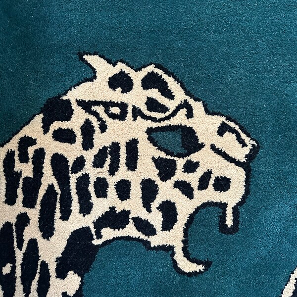 HAND TUFTED CARPET Tibetan Tiger Wool Carpet, Leopard Skin Carpet ...