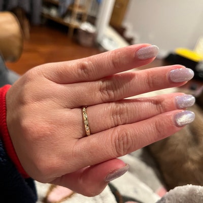 Diamond Ring With Star Setting / 14k Gold Star Setting Polaris Diamond ...