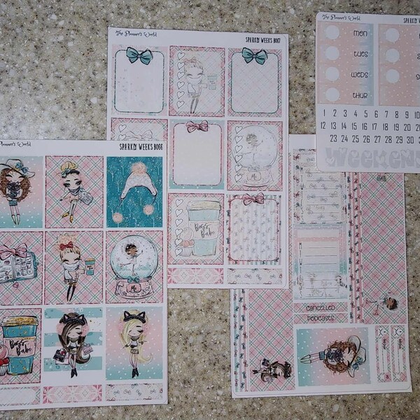 Hobonichi Weeks Sticker Kit || Sparkly Weeks - KIT-230 - Etsy