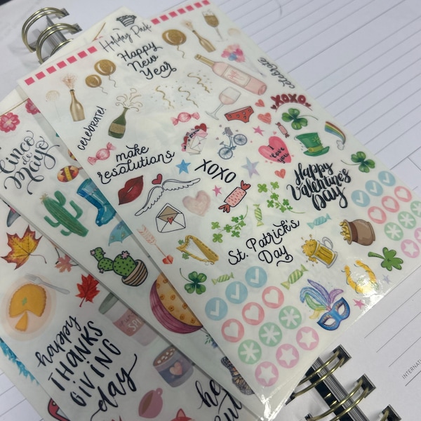 Variety Sticker Pack | Cute Sticker Pack, Mini Clear Stickers, Variety ...