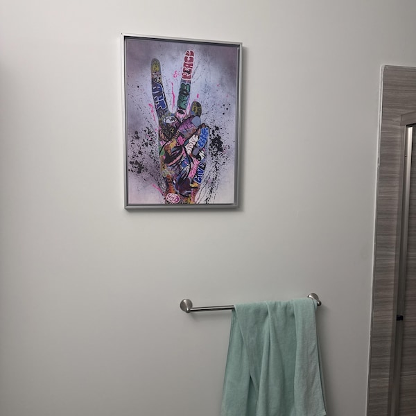 David Bowie Hush Wall Art, Handsome Man Framed Canvas, Contemporary Art ...
