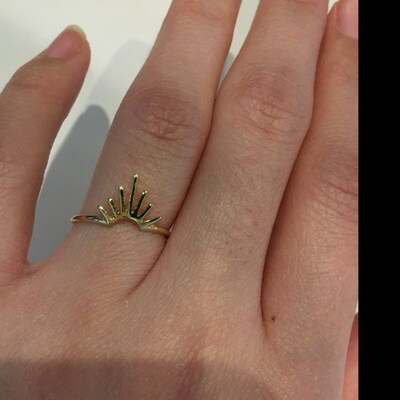 Sun Ring, Sun Symbol Ring, Sun Rise Ring, Sun Ray Silver Ring, Sterling ...