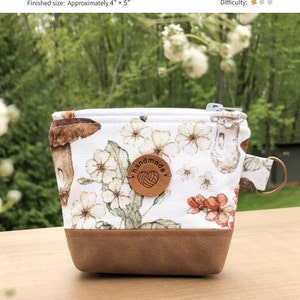 Mini Zipper Pouch PDF Sewing Pattern Beginner and Scrap Friendly - Etsy