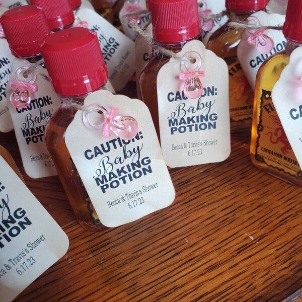 Caution Baby Making Potion (my Medium, Large or Small Tag) Personalized ...