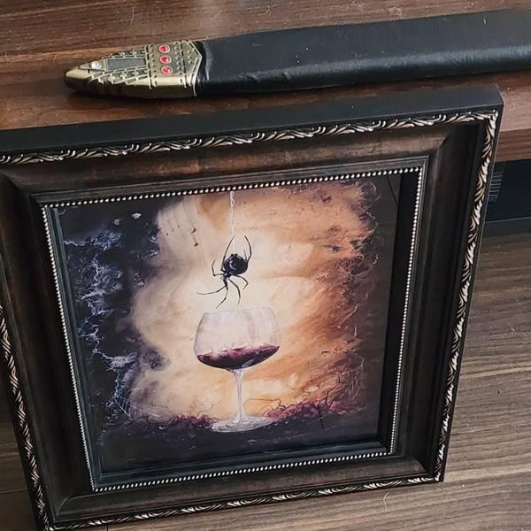 My Work is Done Here - Original Painting - Peaceful Hermit Gnome Goblin ...